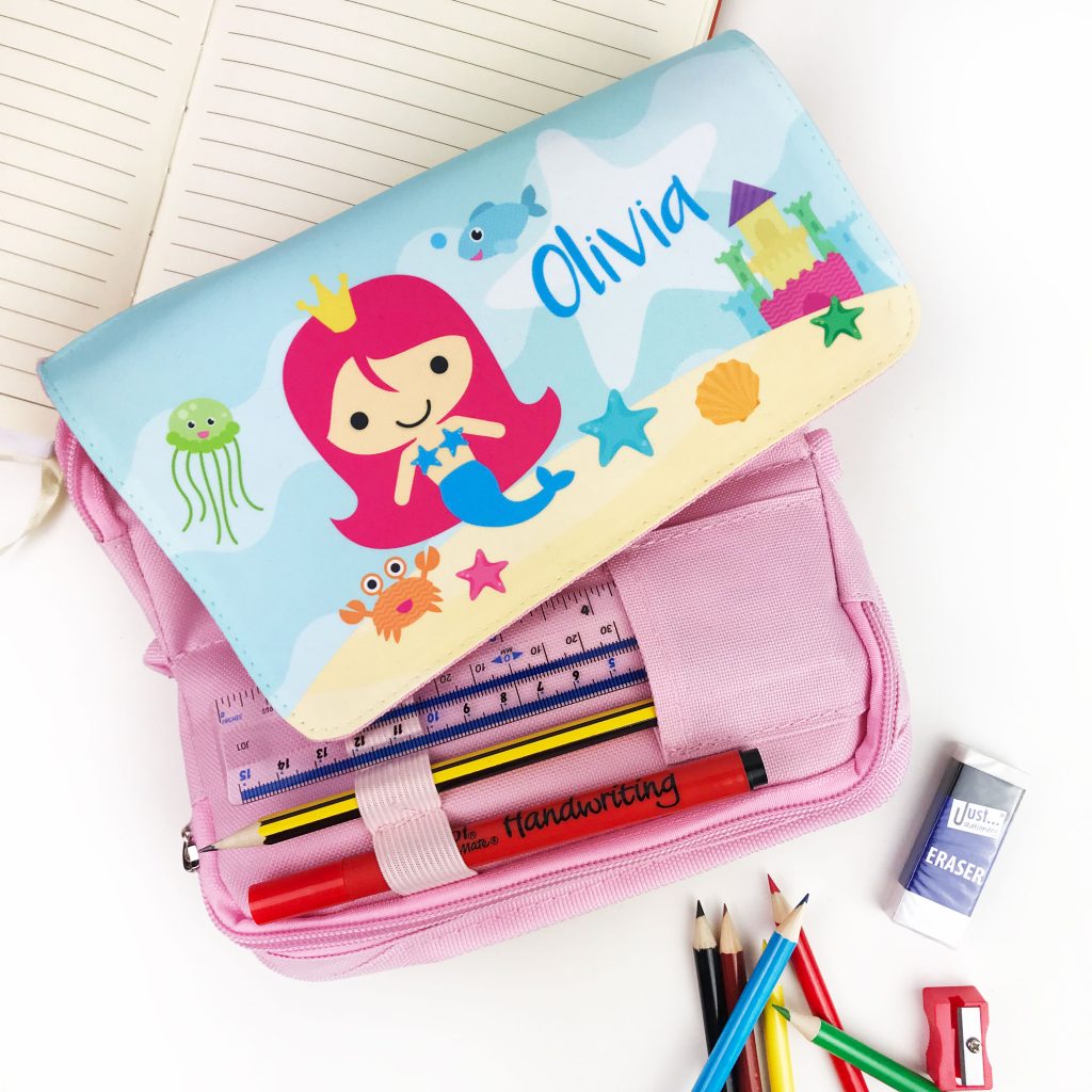 Personalised Mermaid Pencil Case - Meenymineymo